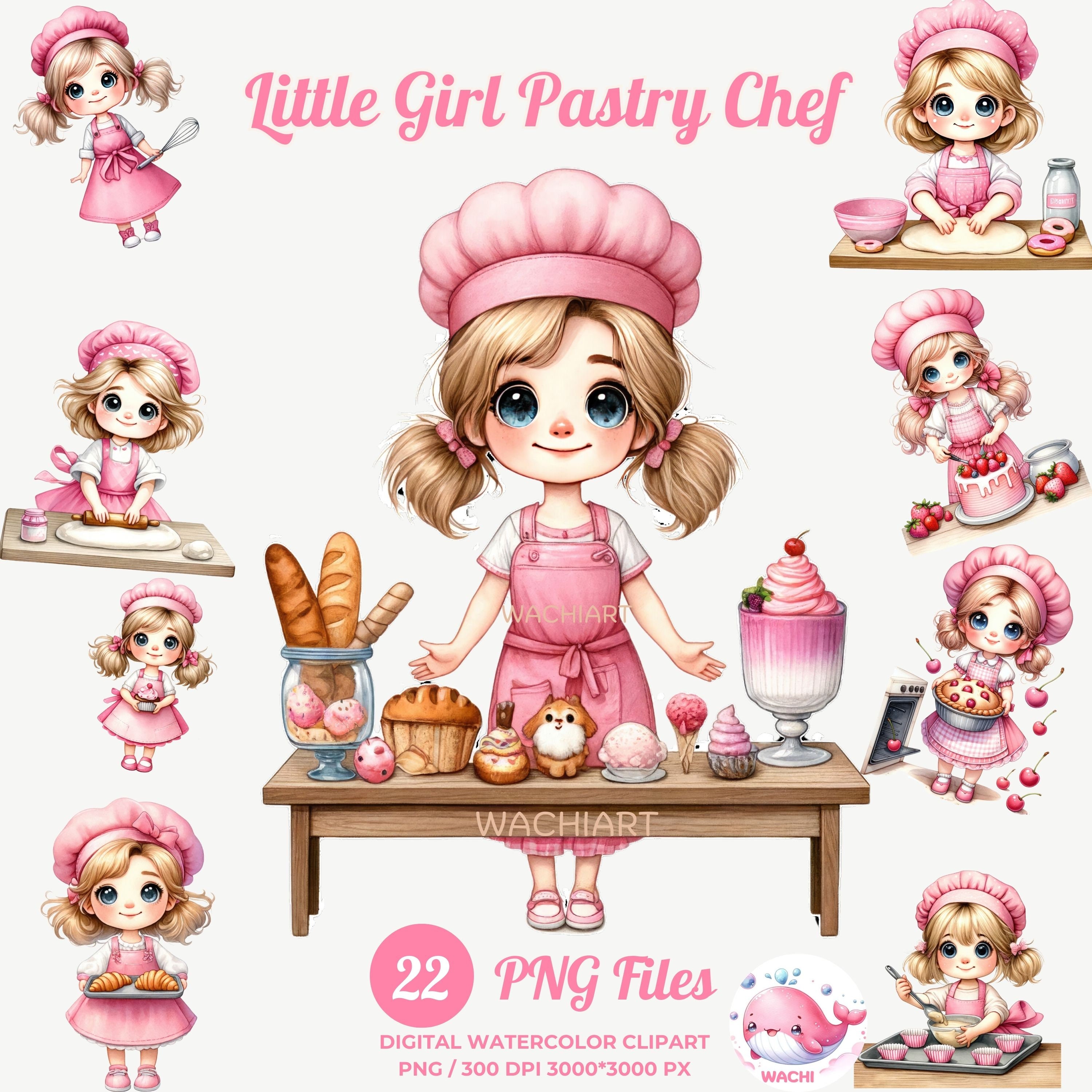 Pastryclipart Watercolor Girlpng Cute Girlpng Birthday Girlpng Girlclip ...