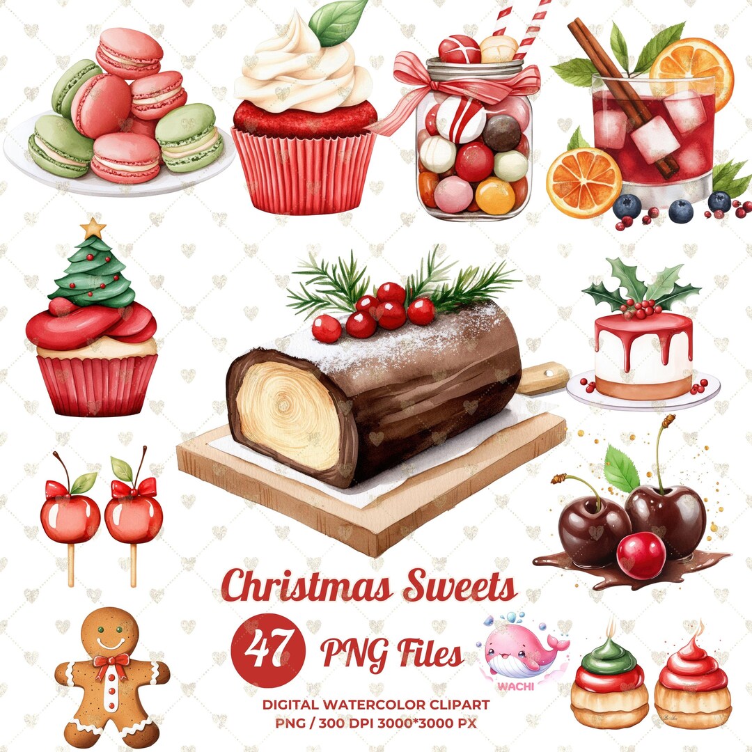 Christmas Sweets Png Perfect Food Pair Christmas Coquette Vintage ...