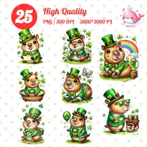 Capybarapng St Patrick's Days Png St Patrick Days Png Irish Days Svg ...