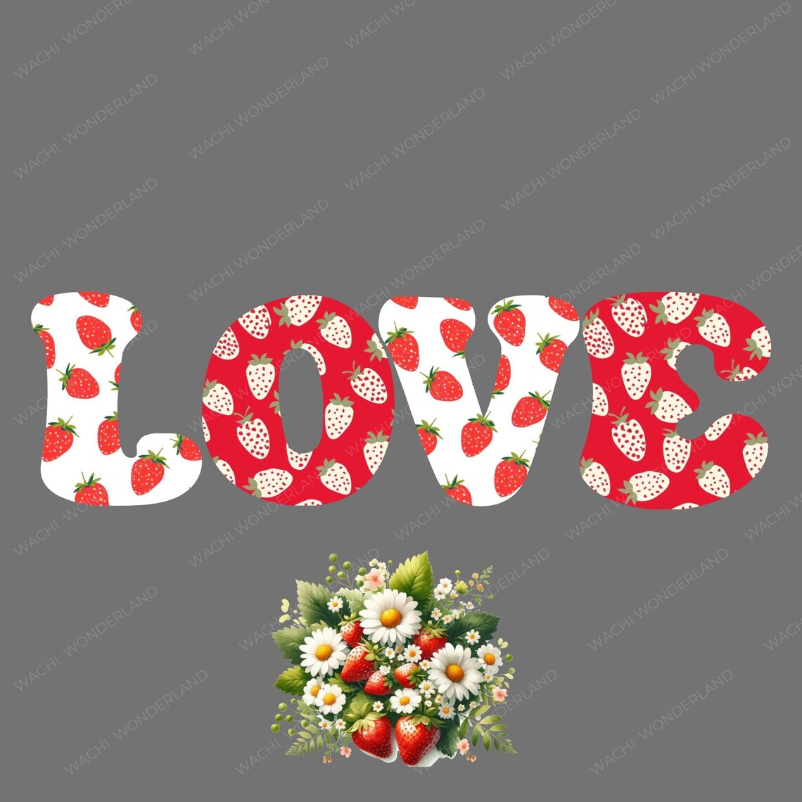 76 Strawberry Alphabet Watercolor Clipart Set, Printable Strawberry ...