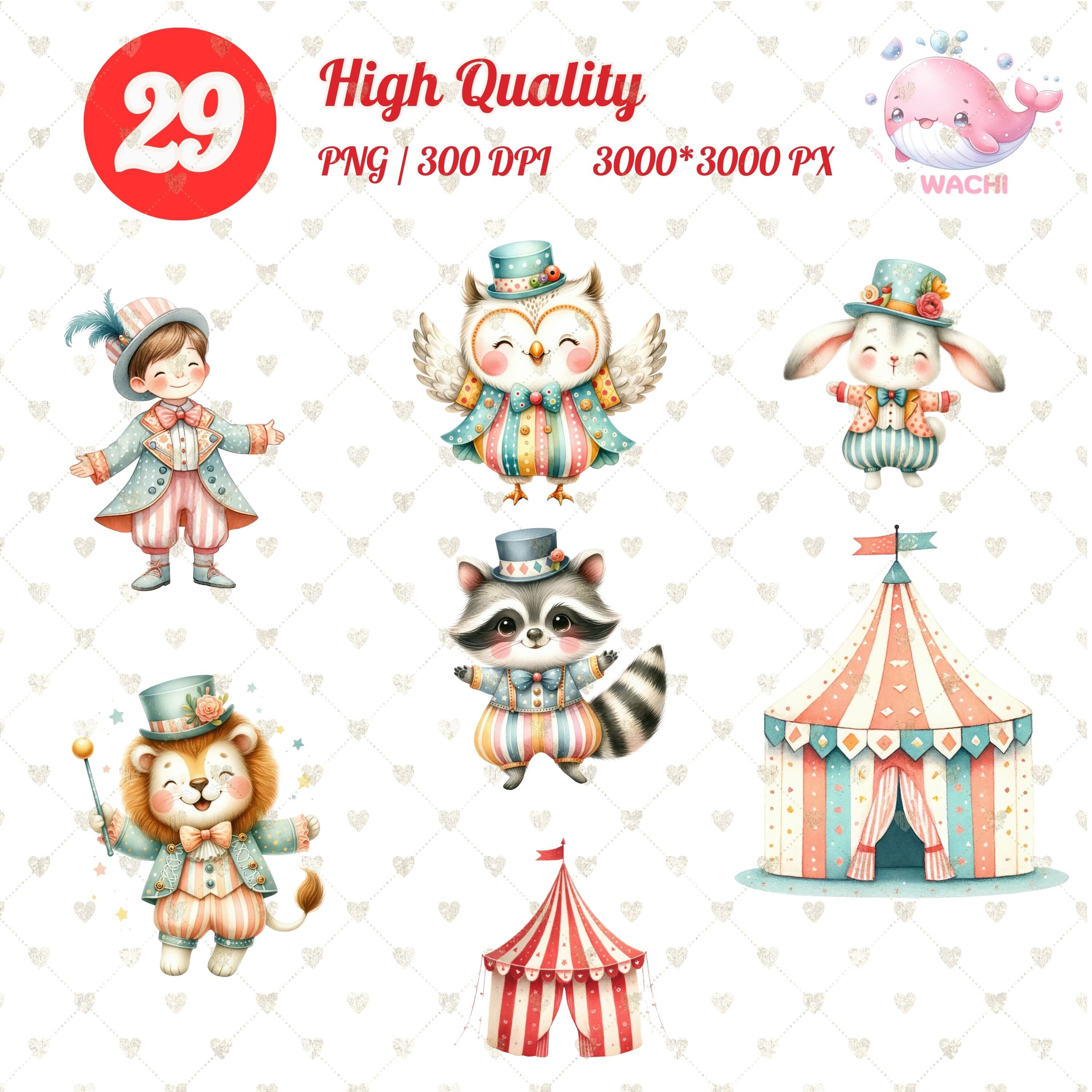 Animal Circus Clipart Festival Party Invitations Juggling Carnival Bear ...