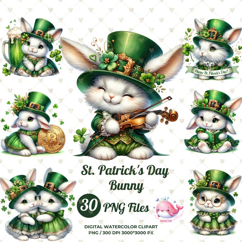St Patrick Days Png Cute Bunnyclipart Shamrock St. Patrick's Day Png St ...