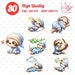 Lazy Cute Sloth Clipart Birthday Card Pajama Baby Sloth Sleep Daily ...