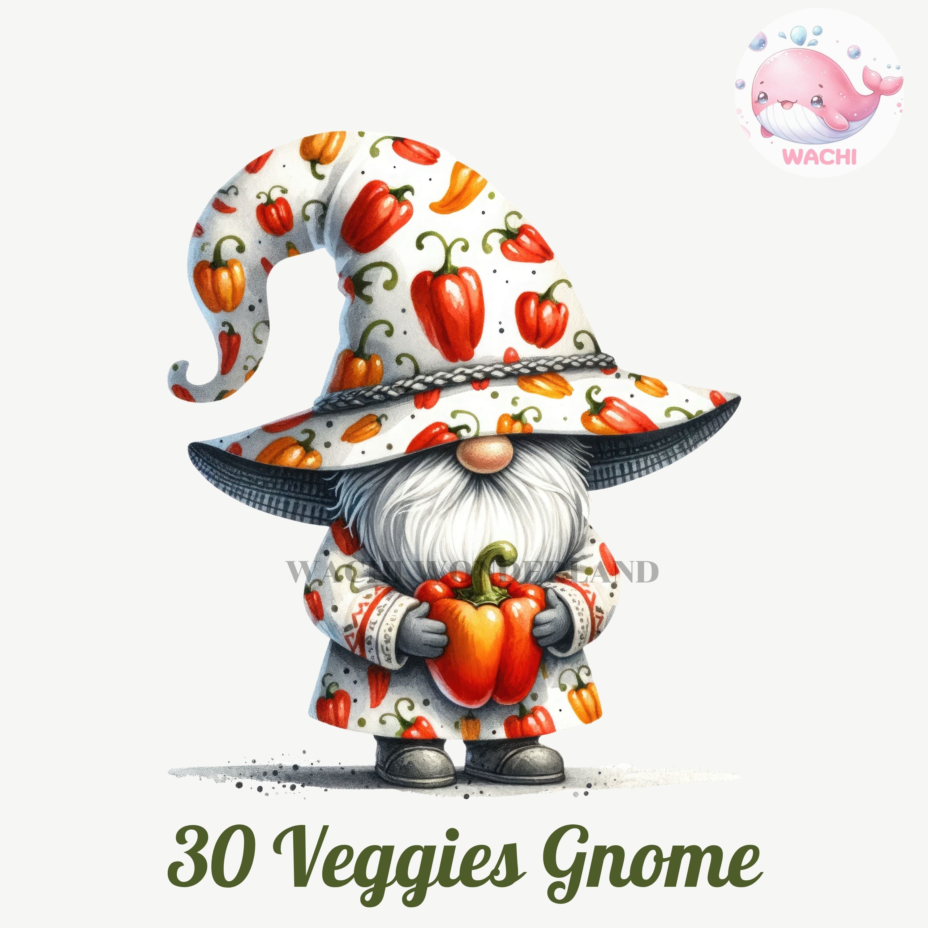 Veggie Gnome , Gnome Clipart ,cute Gnome Png, Gnome Png, Funny Gnome ...