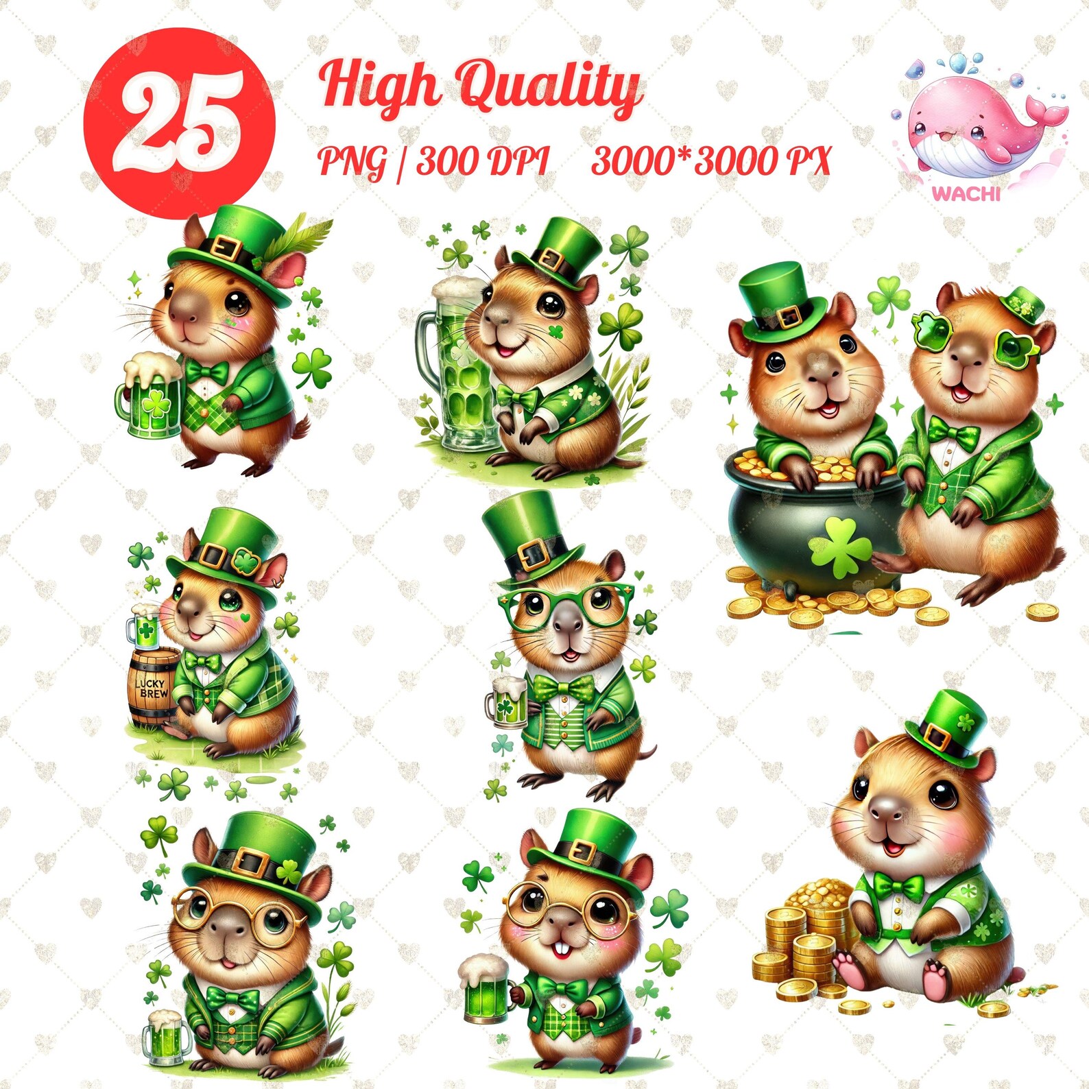 Capybarapng St Patrick's Days Png St Patrick Days Png Irish Days Svg ...