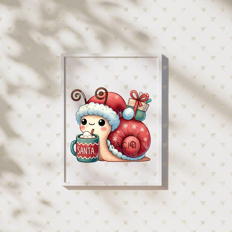 Christmas Snail Clipart Bee Christmas Png Funny Festive Snails Quirky ...