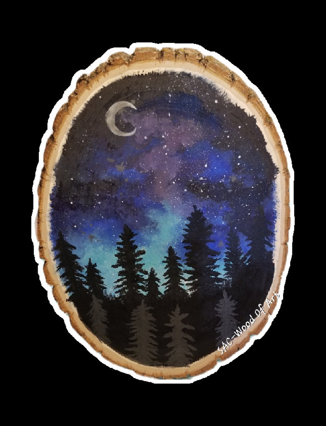 Waterproof Matte Stickers on "wood" - Etsy