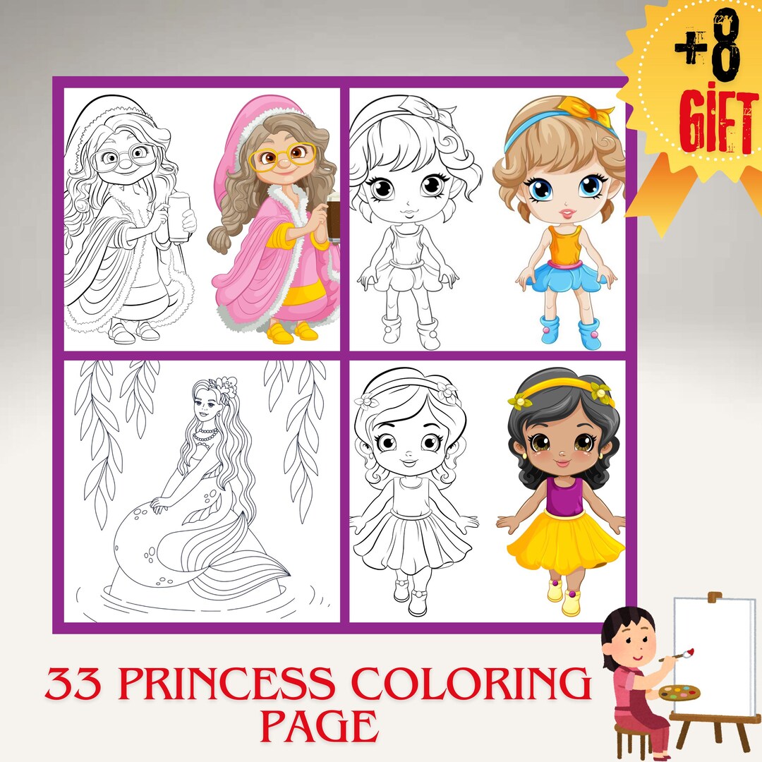 Downloadable Coloring Pages for Kids - Fun Educational Princess ...