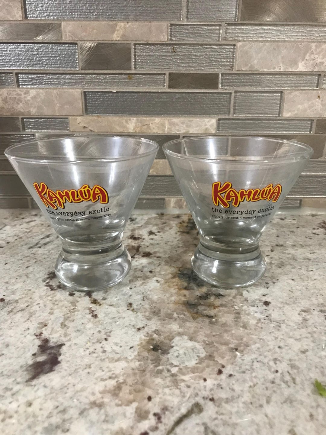 Kahlua the Everday Exotic Liquor Glasses Shot Cups Collectible Alcohol ...