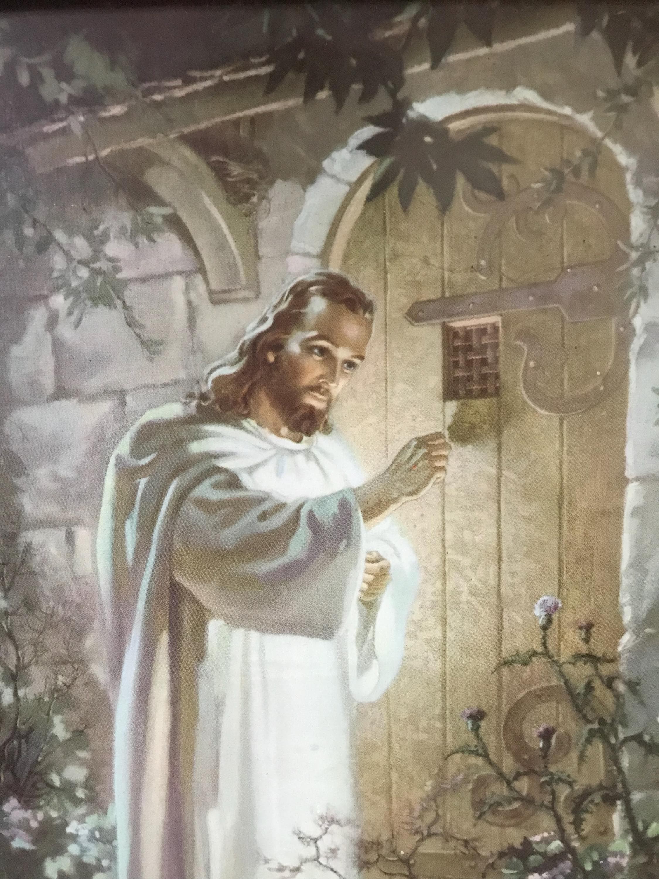 Jesus Christ Knocking at Heart’s Door Lithograph by Warner Salomon ...