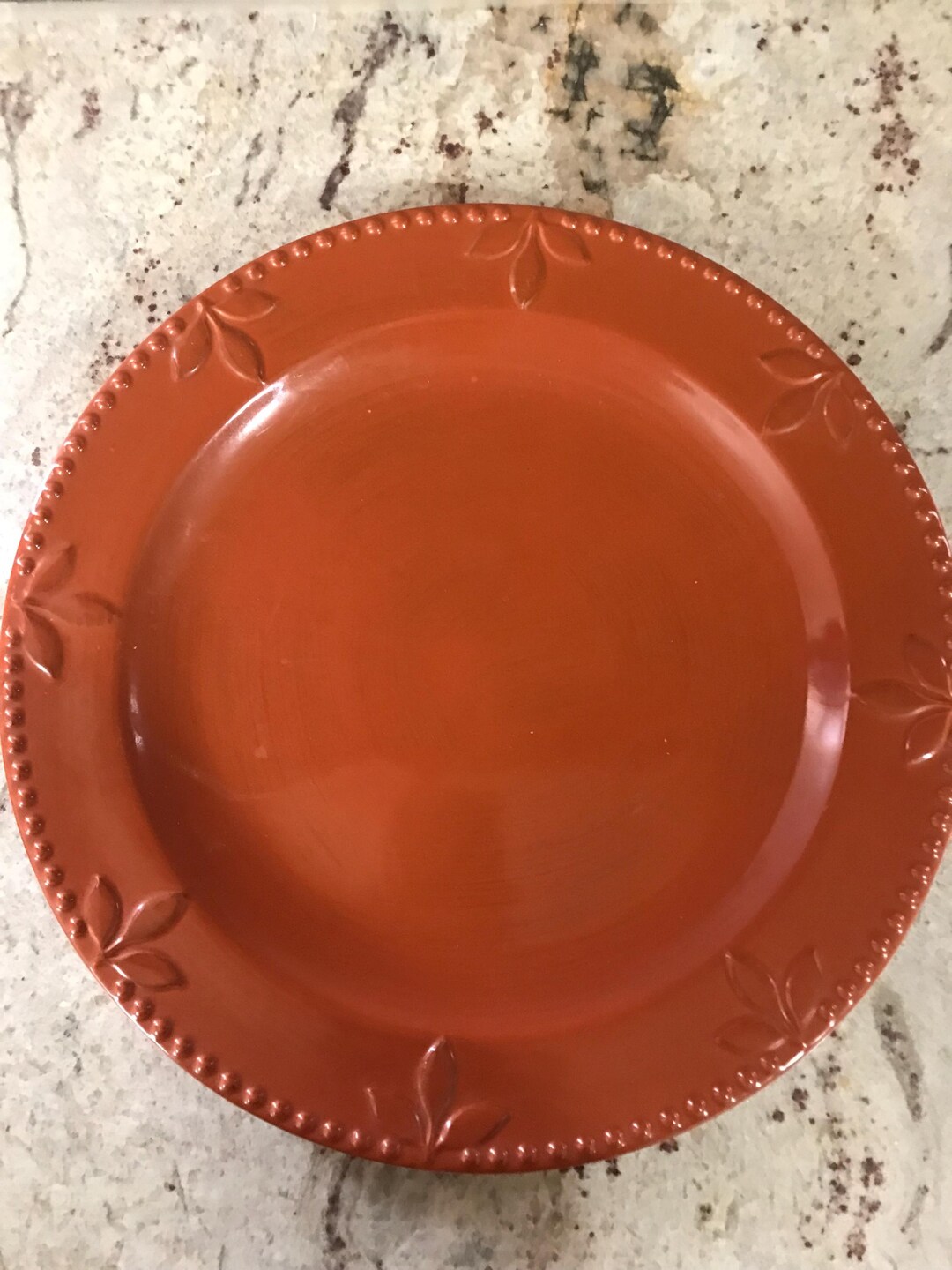 2001 Orange Sorrento Debbie Segura Designs by Signature Large Round Dot ...