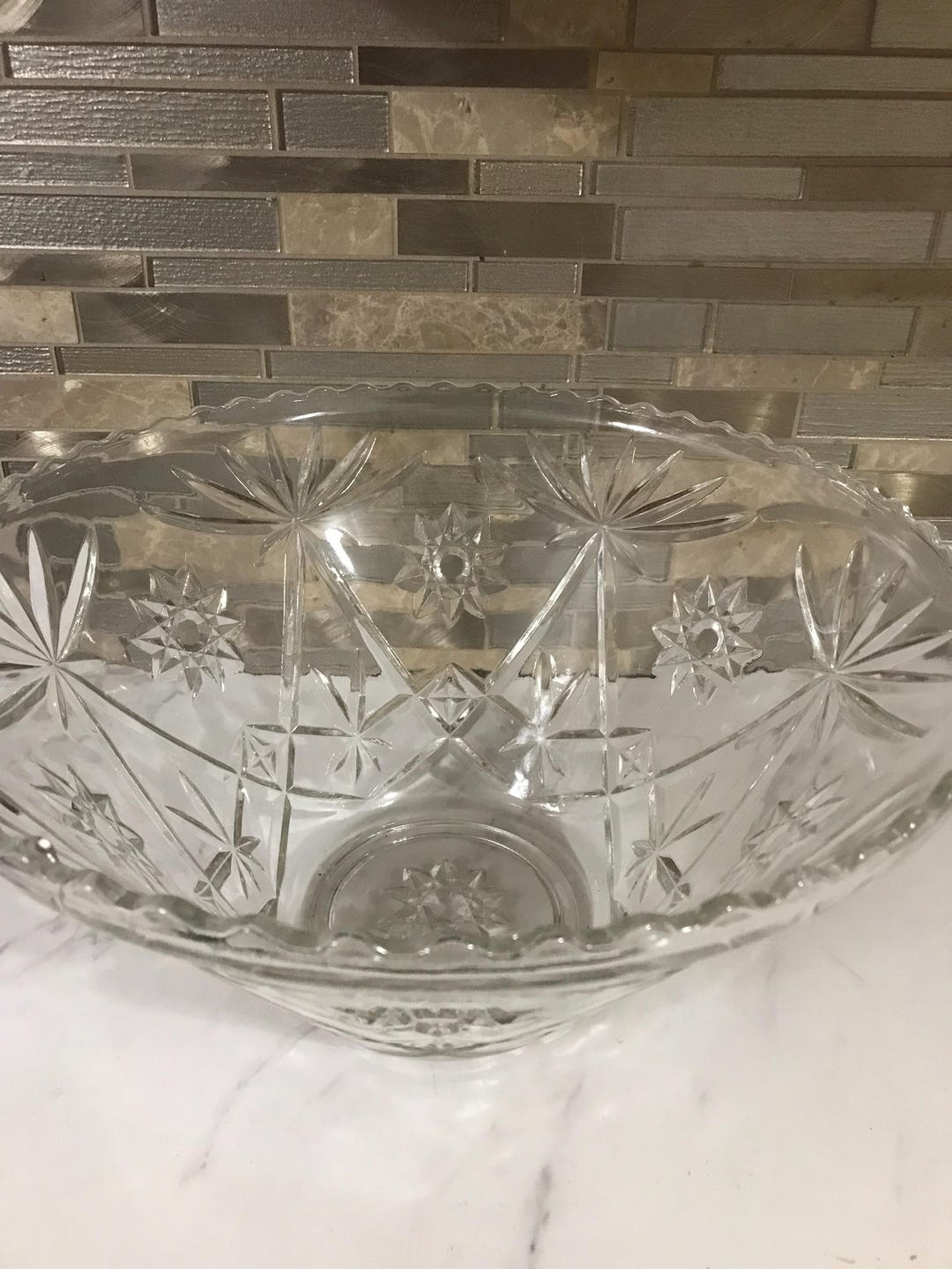 Anchor Hocking Star of David Prescut Large Decorative Sawtooth Rim ...
