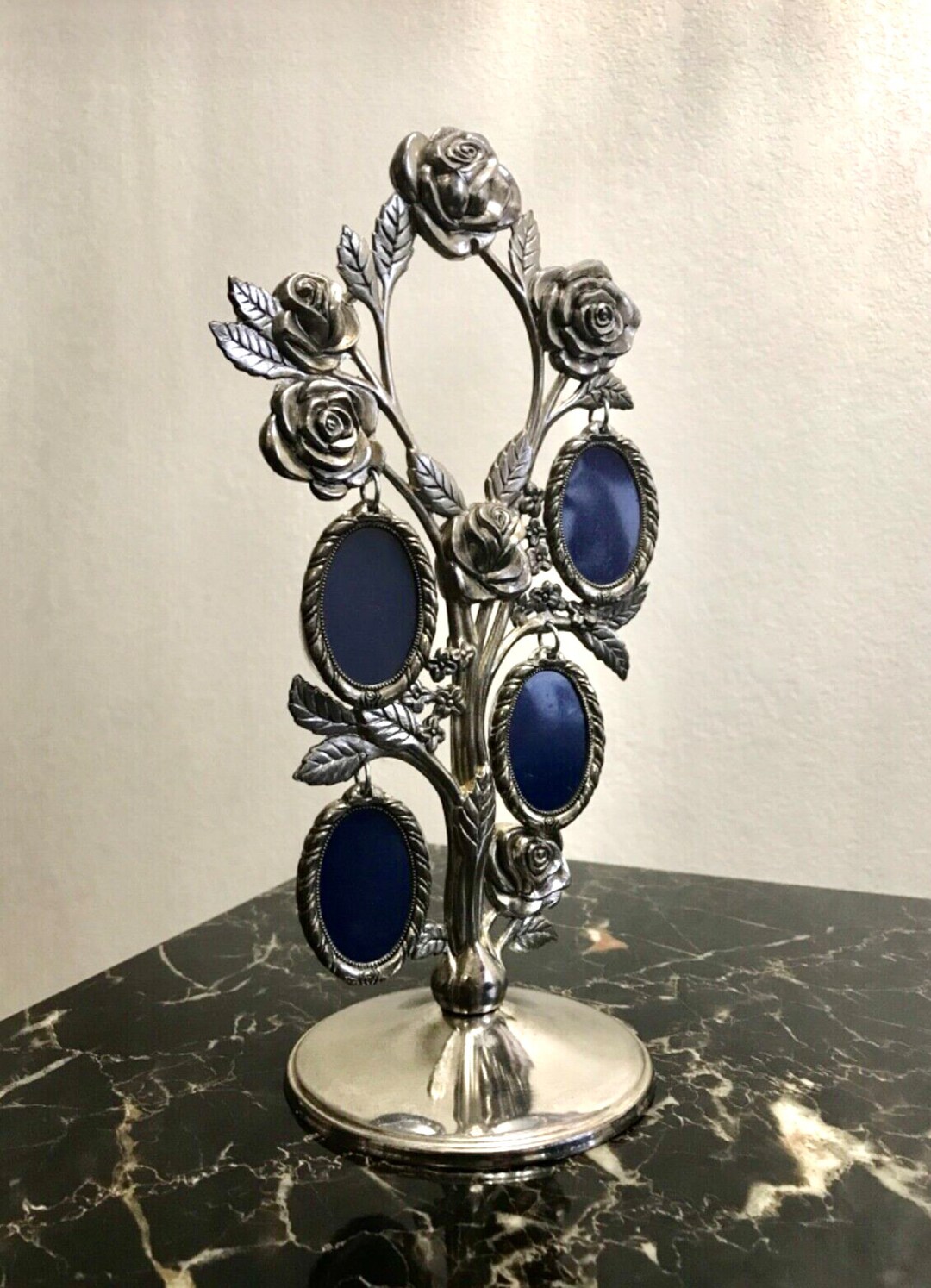 Vintage Godinger Victorian Bouquets Silver Plated Family Tree Picture ...