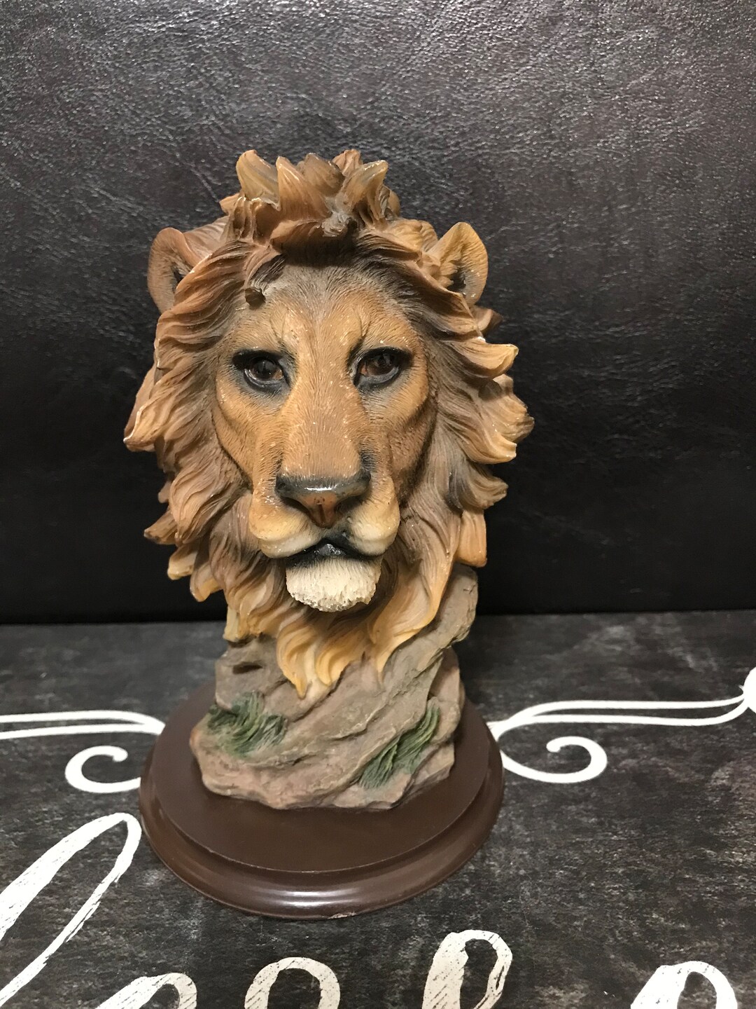 African Lion Sculpture Long Full Mane Superior Details (king of Beast ...