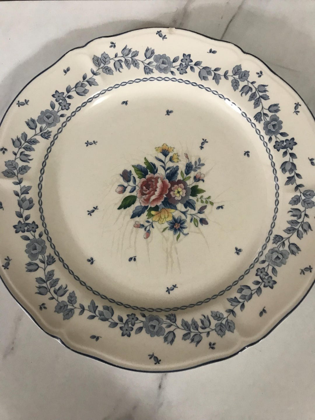 Malaysia Nikko Tablemates Flower Garden Blue White Floral Decorative ...