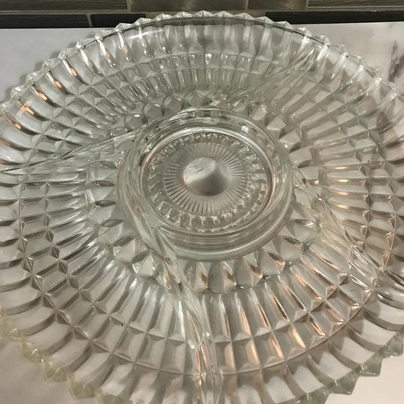 Crystal Vegetable Plate - Etsy