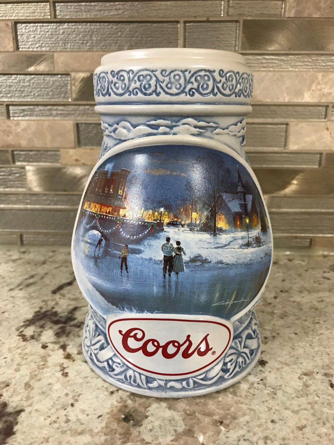 1997 Coors Light Brewing Company Colorado Blue White Made in Brazil ...