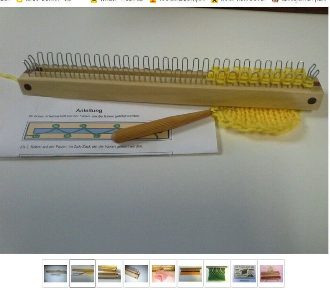 Knitting Stick With 56 Hooks and 1 Angled Knitting Needle 1 Knitting ...