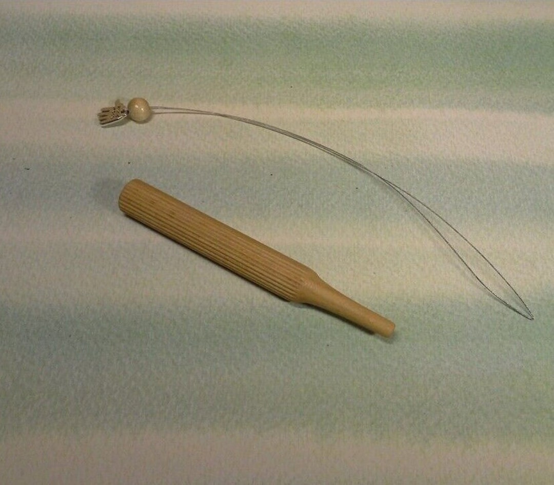 1 Special Thread Guide Grooved Beech for Knitting Board Needle Knitting ...