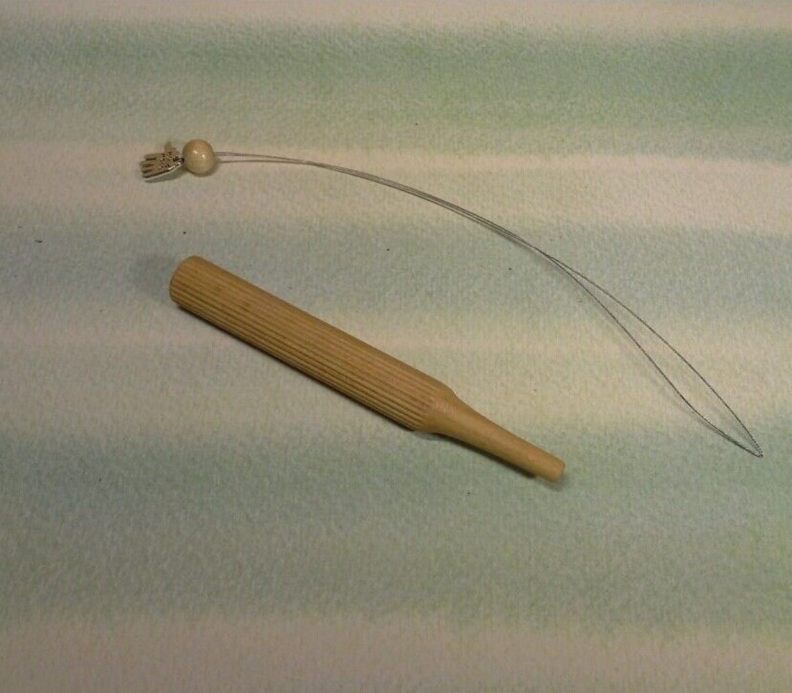 1 Special Thread Guide Grooved Beech for Knitting Board Needle Knitting ...