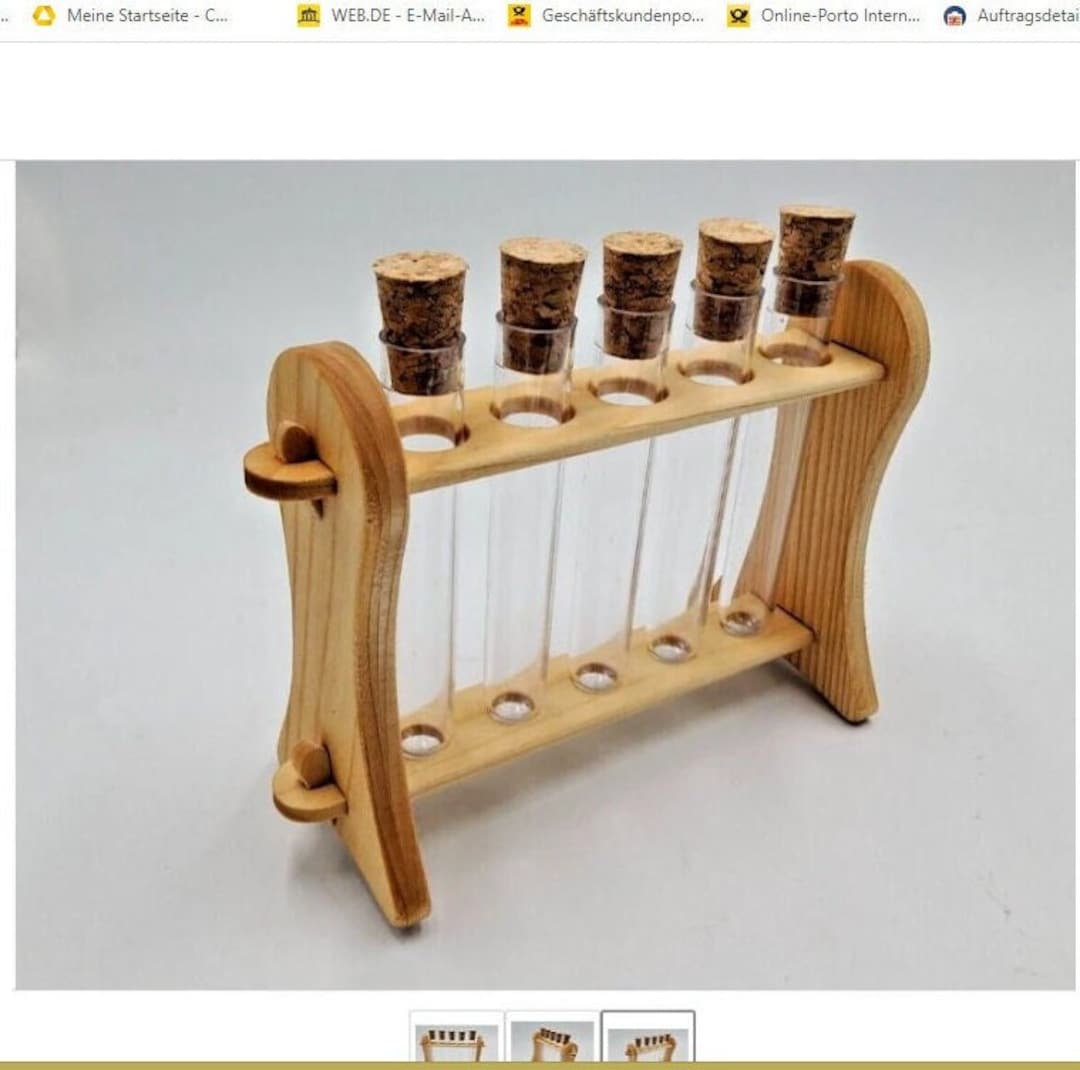 Test Tube Rack 5 Test Tubes Acrylic Cork Test Tube Holder Laboratory ...