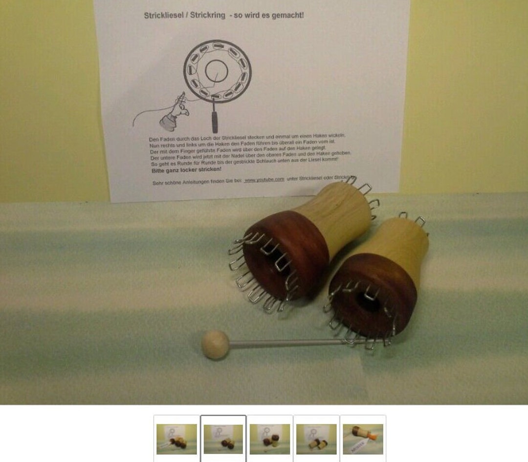 2 Strickliesel Duo 6/10 and 8/12 Hooks Plus1 Knitting Needle / Knitting ...