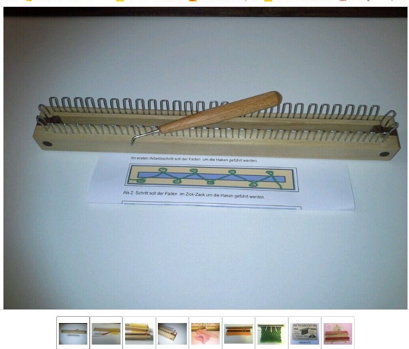 Knitting Stick With 56 Hooks and 1 Angled Knitting Needle 1 Knitting ...