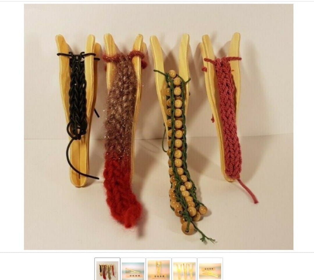 Double Knitting Fork Double Lucet Like a Knitting Spool Knits Easily ...