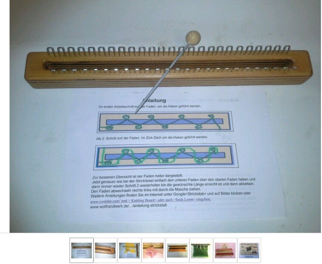 1 Knitting Stick With 50 Hooks & Knitting Needles Strick Liesel ...