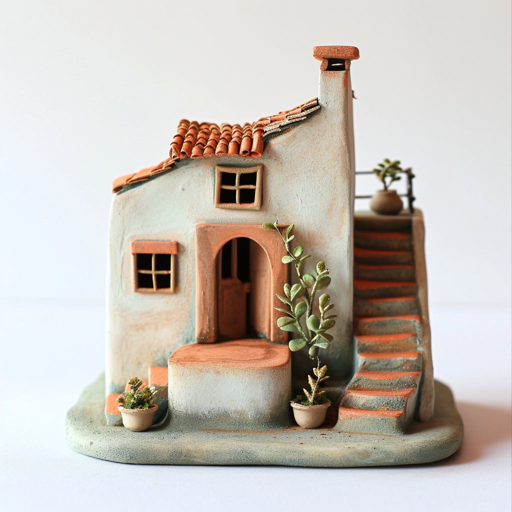 Handmade Clay Miniature Houses - Etsy
