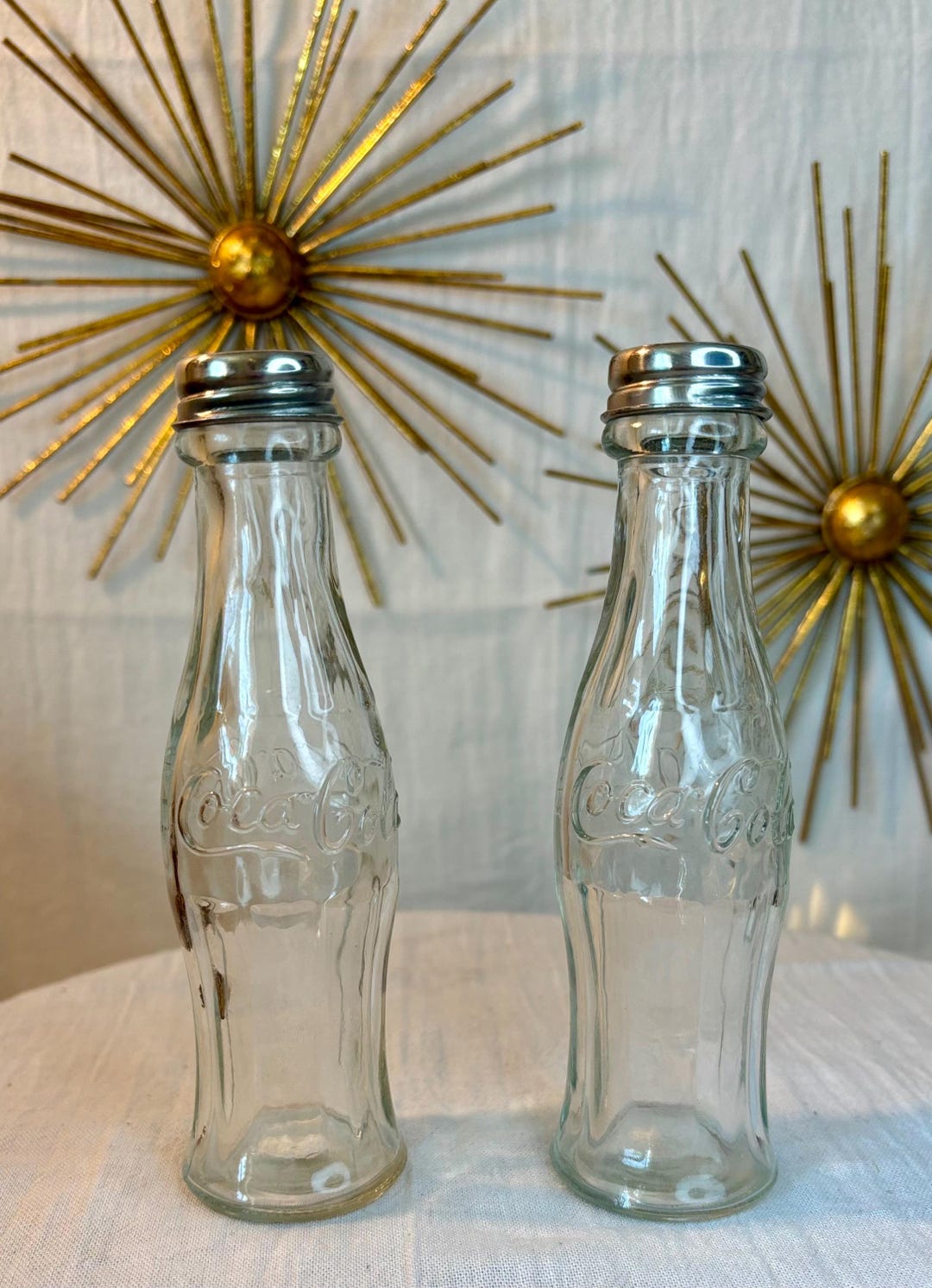 Coca Cola Bottle Vintage Collectible Salt & Pepper Shakers MCM Estate ...