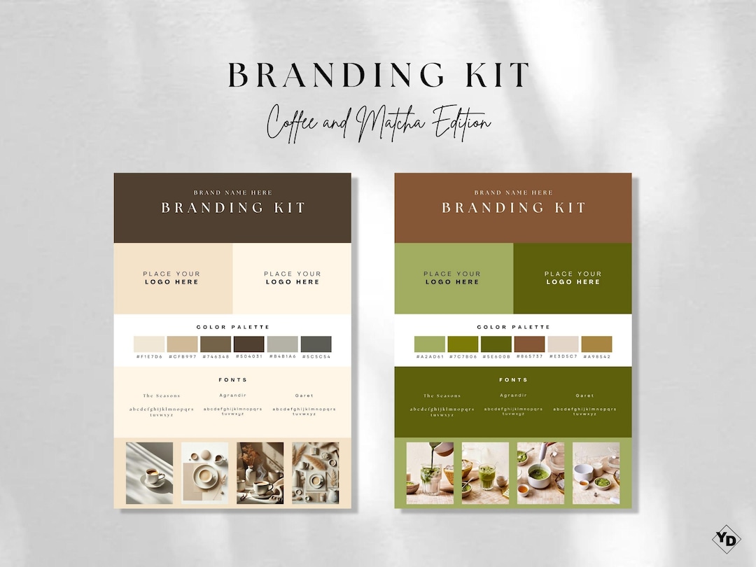 Brand Kit Template Brand Board Template Pre-made Branding Kit Editable ...