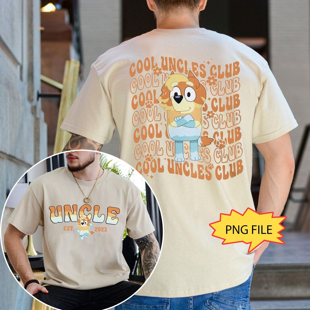 Bluey Cool Uncle Club Png, Cool Uncle Club Png, Bluey Uncle Radley Png ...