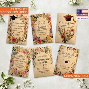 25 PCS Graduation Seed Packets, Blooming Future, Class of 2025, Senior ...
