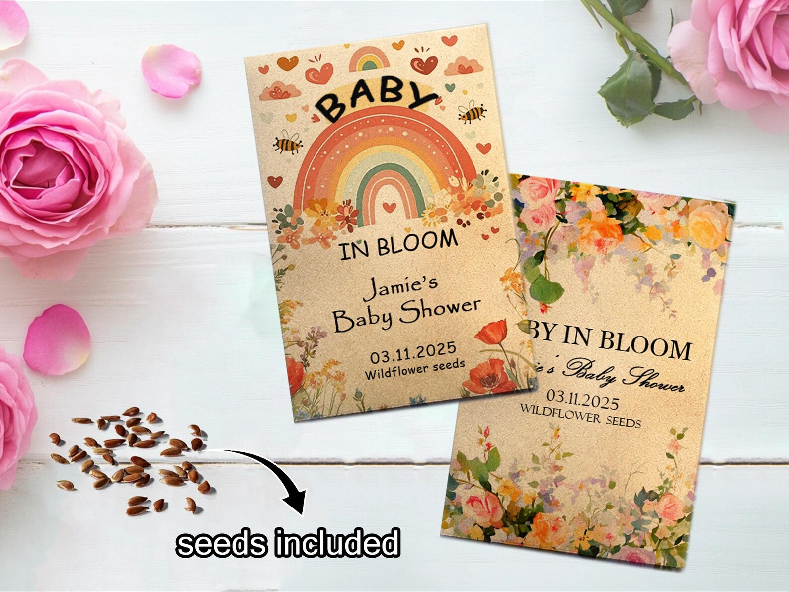 Personalized Seed Packets Baby Shower Favors for Guests in Bulk, Baby ...