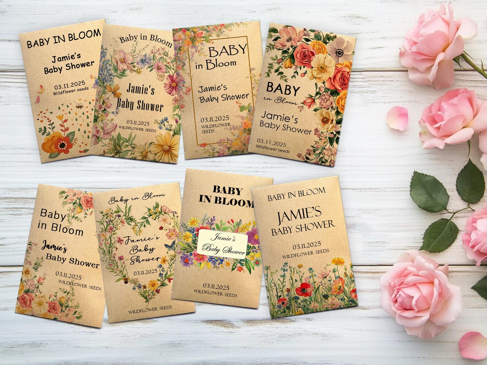 Personalized Seed Packets Baby Shower Favors for Guests in Bulk, Baby ...