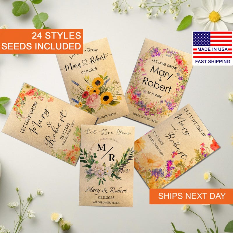 Wedding Seed Packets - Etsy