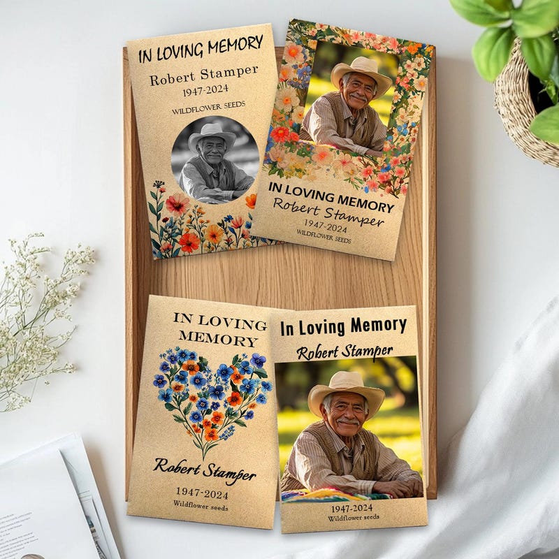Memorial Seed Packet - Etsy