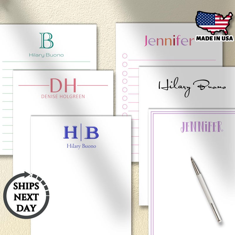 Personalized Notepads - Etsy