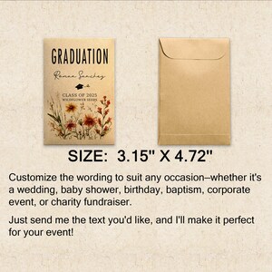 25 PCS Graduation Seed Packets, Blooming Future, Class of 2025, Senior ...