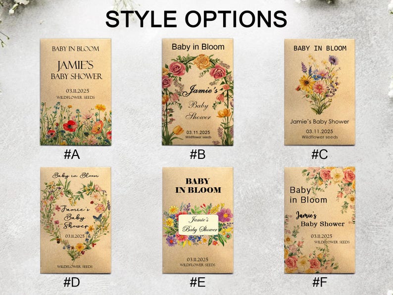 Personalized Seed Packets Baby Shower Favors for Guests in Bulk, Baby ...