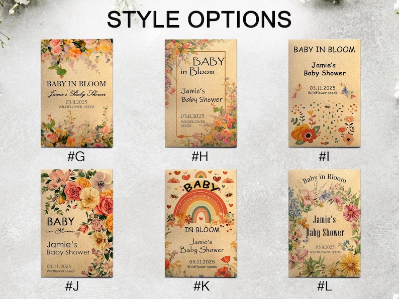 Personalized Seed Packets Baby Shower Favors for Guests in Bulk, Baby ...