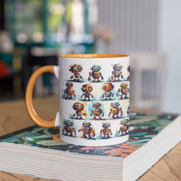Robot Mug - Etsy