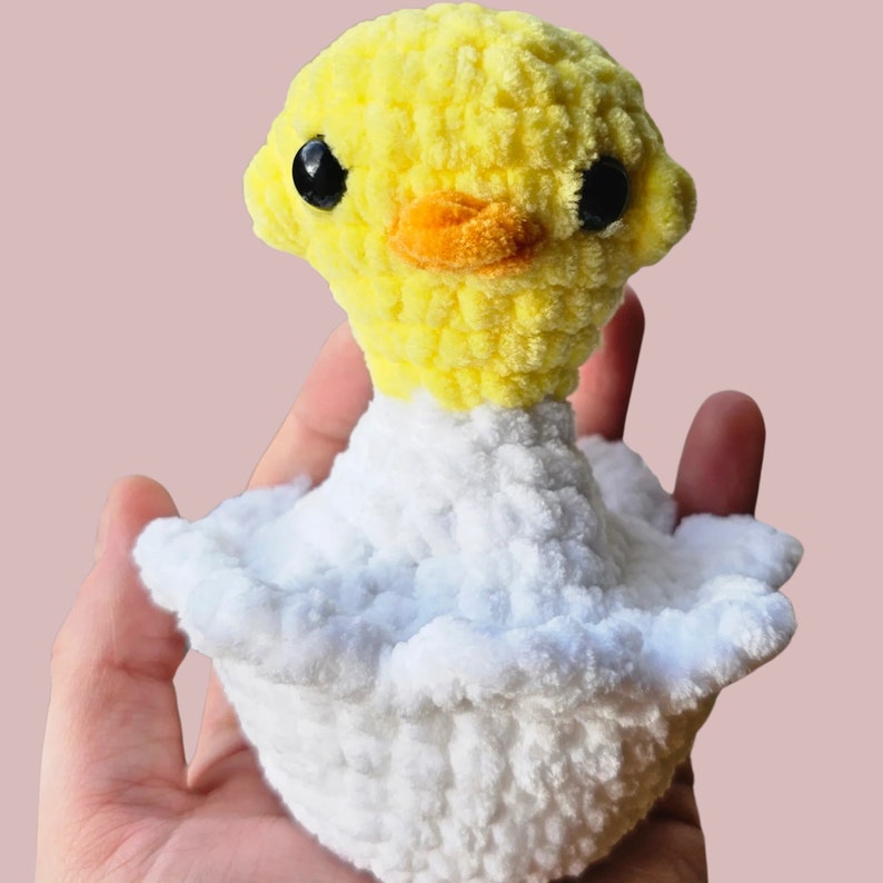 NO SEW Baby Chick & Egg Fidget Pop-it Crochet Pattern - Etsy