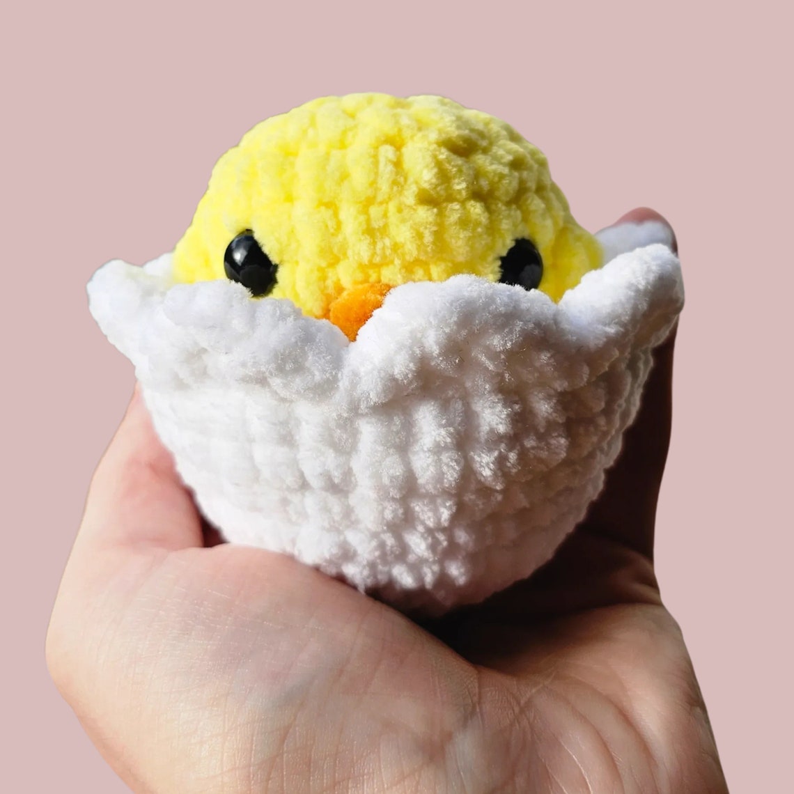 NO SEW Baby Chick & Egg Fidget Pop-it Crochet Pattern - Etsy
