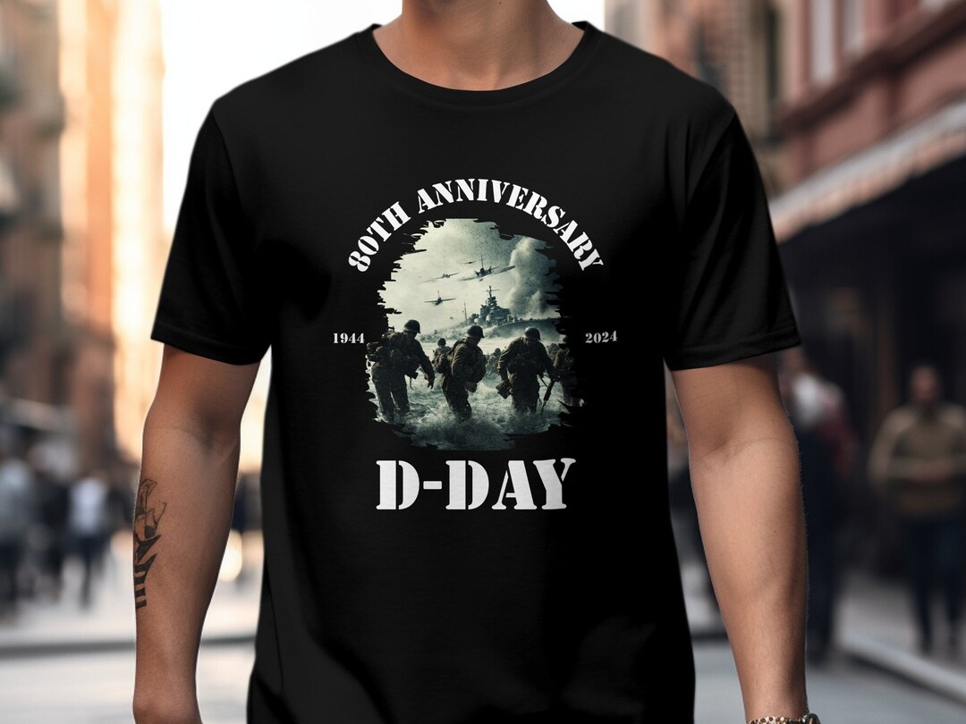 D-day 80th Anniversary 2024 T-shirt, Military Action Hoodie, Historical ...