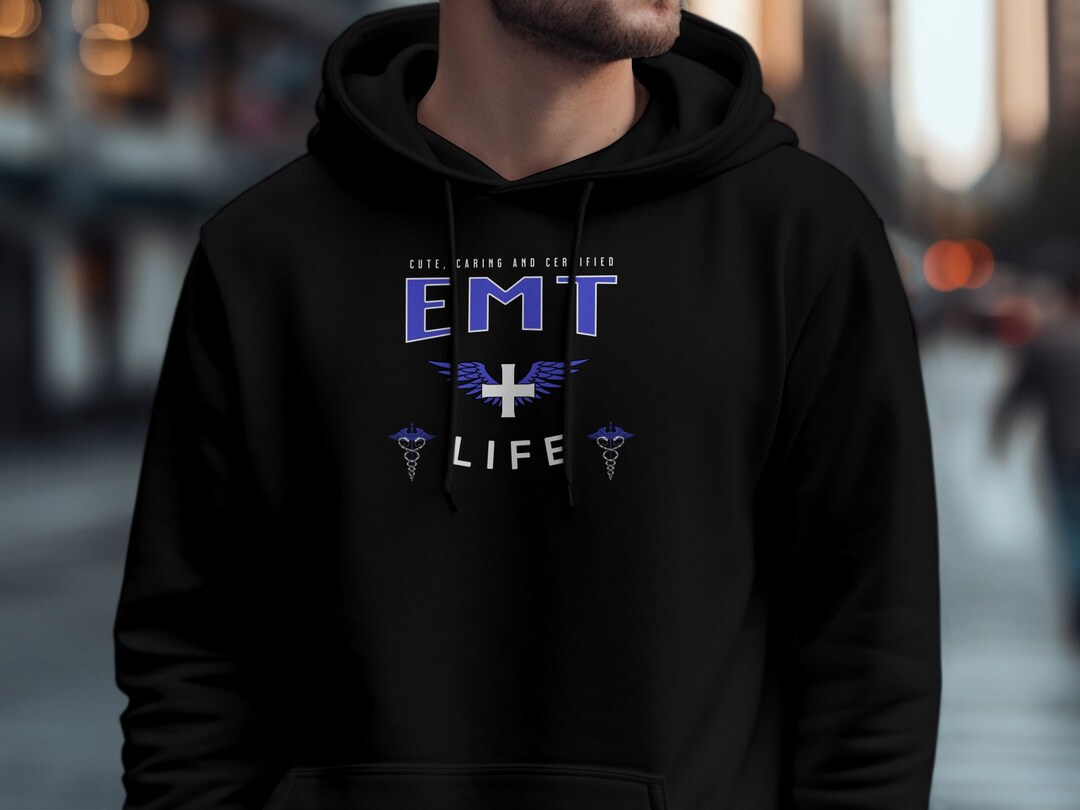 EMT Medical Professional Angel Hoodie or Sweatshirt, Emergency Medical ...