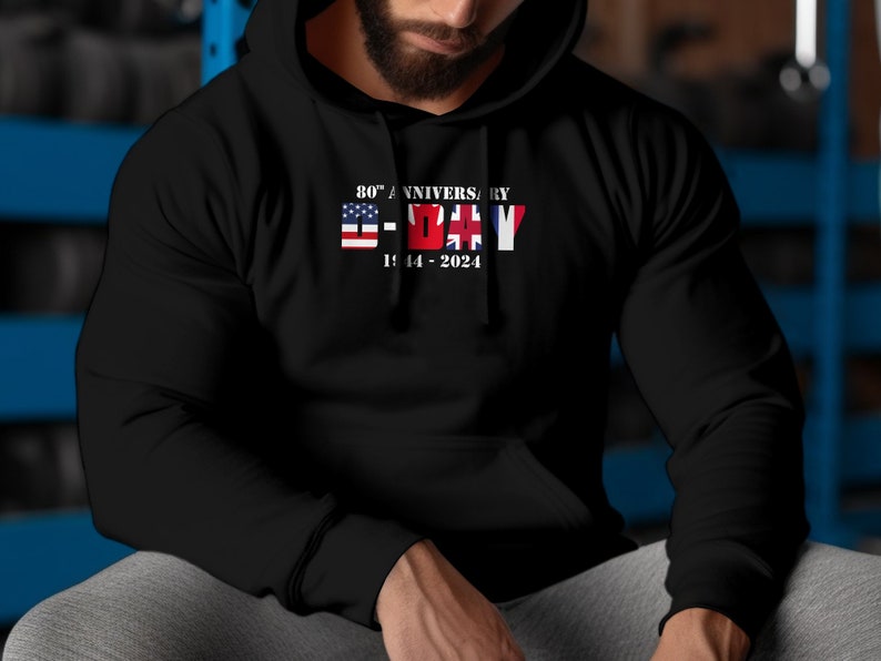 D-day 80th Anniversary Commemorative Shirt, Hoodie, Sweatshirt, USA, UK ...