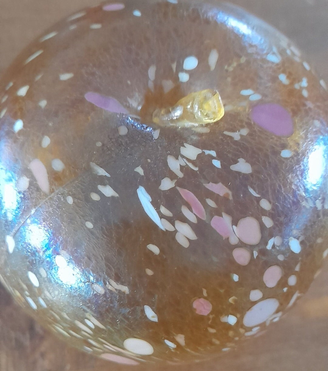 Iridescent Murano Glass Apple Paperweight Circa 1870 - Etsy