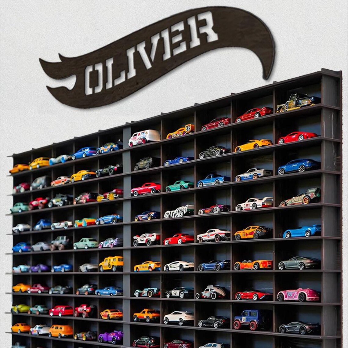 Hot Wheels Toy Car Garage, Custom Matchbox Car Storage, 1:64 Car Shelf ...